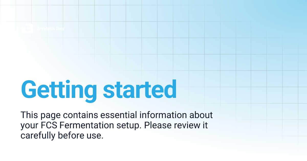 Getting started | Brewtools Docs